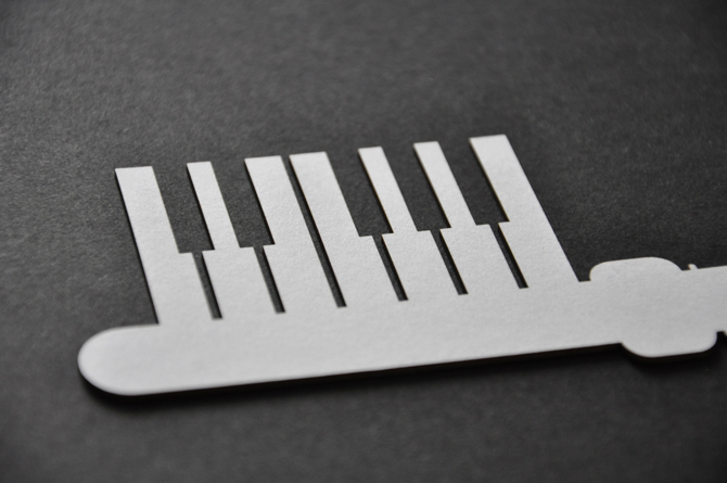 Piano Key (cut-out design) - excites - the Portfolio of Simon C. Page